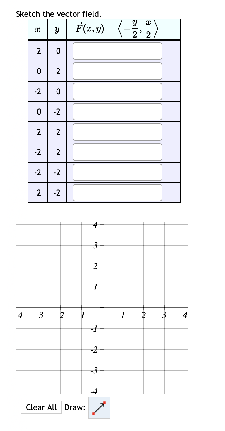 Solved Sketch the vector field. | Chegg.com