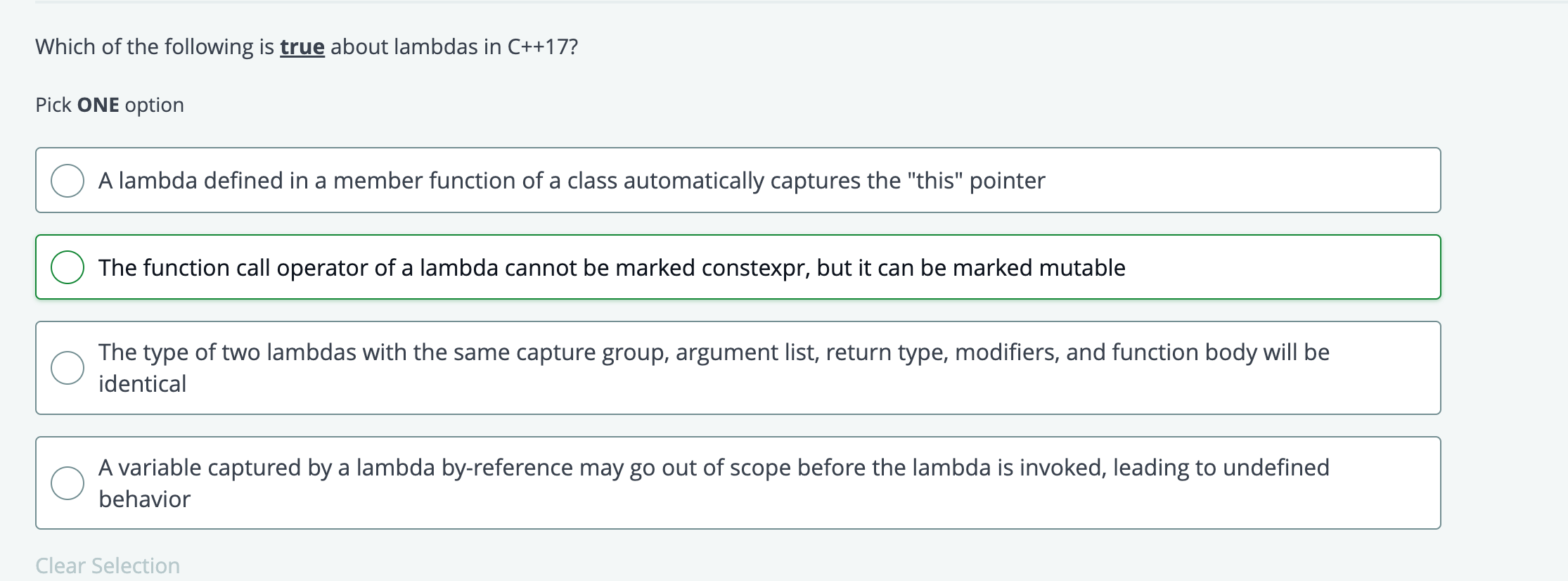 Solved Which of the following is true about lambdas in | Chegg.com