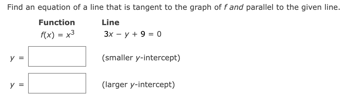 Solved Find an equation of a line that is tangent to the | Chegg.com