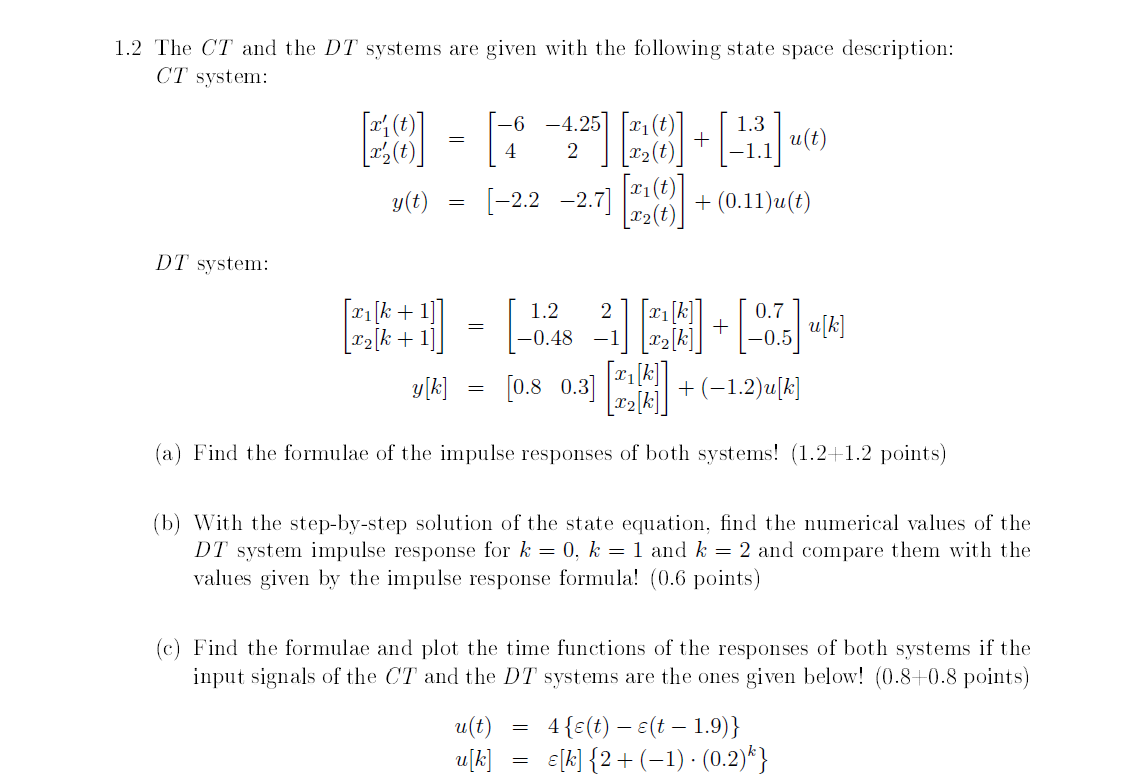 Solved Please Clarify the steps The CT and the DT systems | Chegg.com