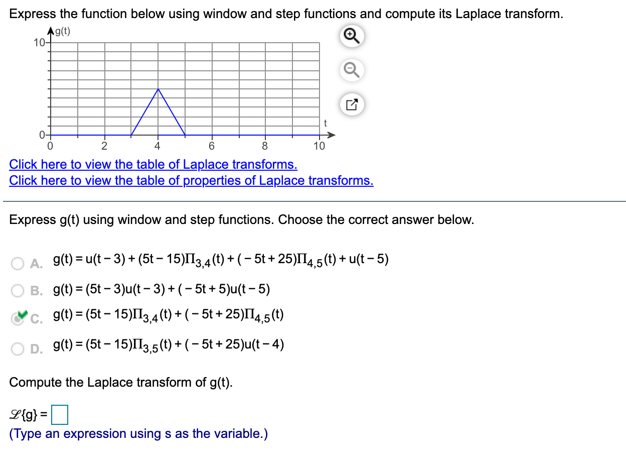 Solved Express the function below using window and step | Chegg.com