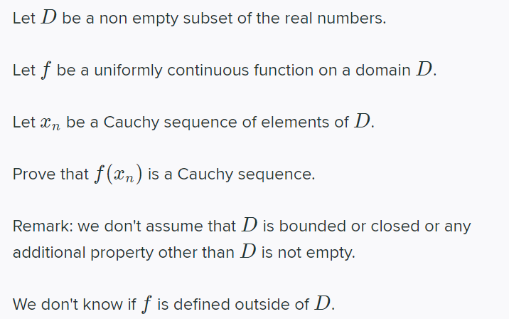Solved Let D be a non empty subset of the real numbers. Let | Chegg.com