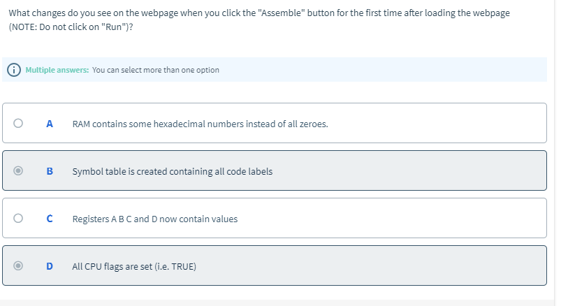 Solved https://schweigi.github.io/assembler-simulator/ | Chegg.com