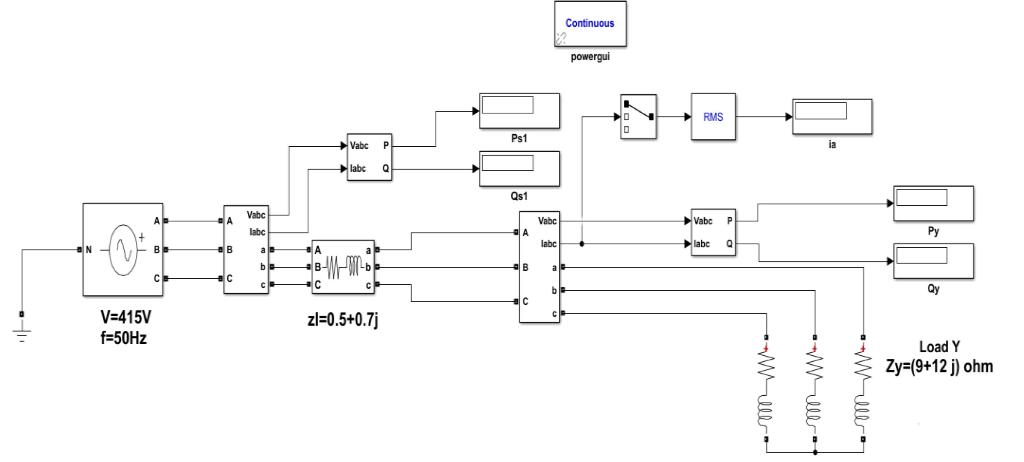 Solved 3) Model of simulation # 3: Three-phase systems; Y | Chegg.com