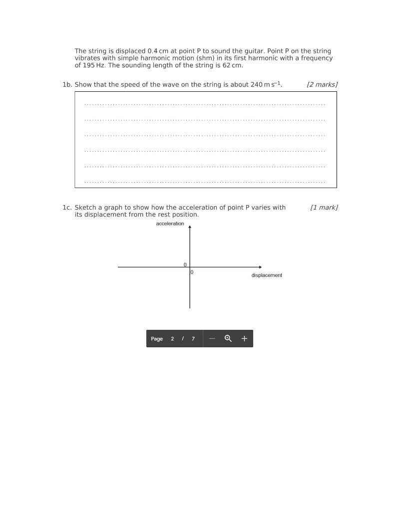 Solved On a guitar, the strings played vibrate between two | Chegg.com