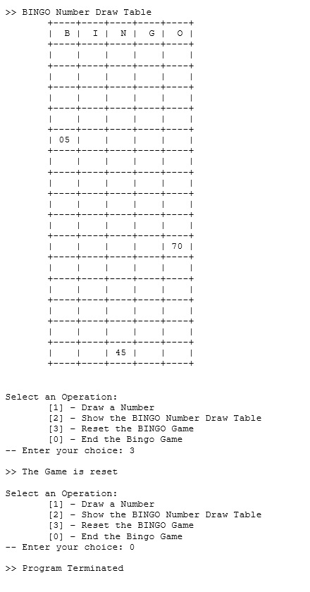 Solved JAVA PROGRAM Create a program for BINGO game drawing | Chegg.com Solved JAVA PROGRAM Create a program for BINGO game drawing | Chegg.com
