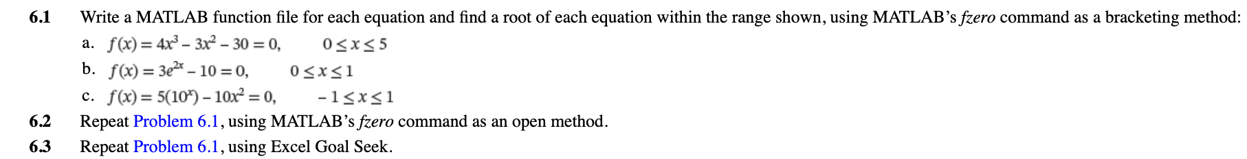 Solved Please solve only 6.3 using Excel Goal Seek and show | Chegg.com