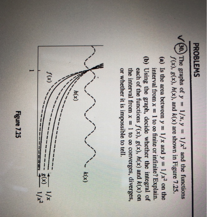 Solved PROBLEMS /( 30) The graphs of y = 1/x, y = 17x2 and | Chegg.com