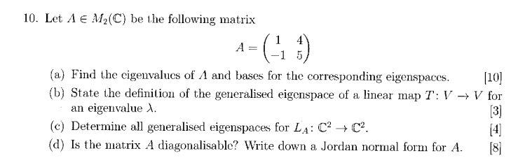 Solved In particular part a) finding bases for the | Chegg.com