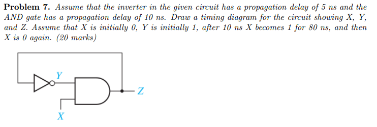 Solved Problem 7. Assume that the inverter in the given | Chegg.com