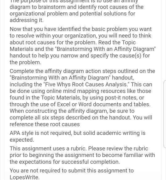 Solved diagram to brainstorm and identify root causes of the | Chegg.com
