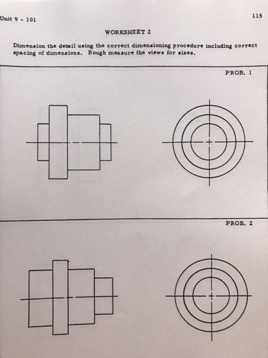 Solved Dimension the detail using the correct dimensioning | Chegg.com