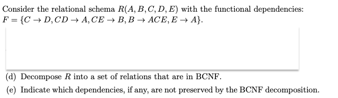 Solved please be detailed when you decompose R into a set of | Chegg.com