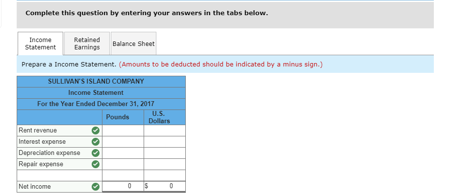 Solved Sullivan's Island Company began operating a | Chegg.com