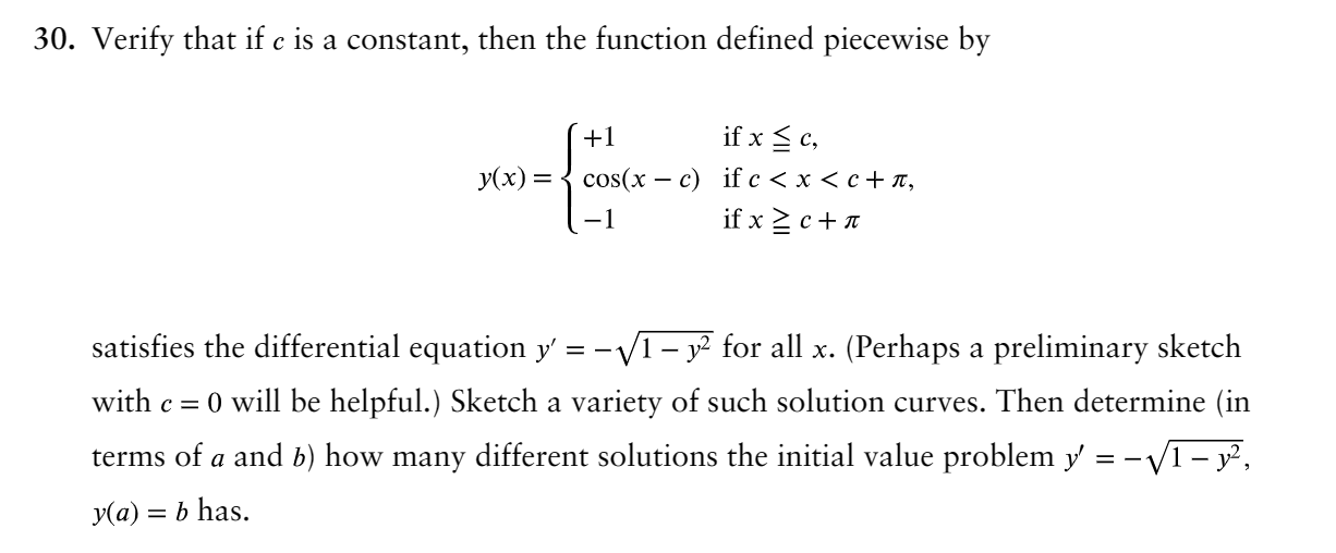 Solved satisfies the differential equation | Chegg.com