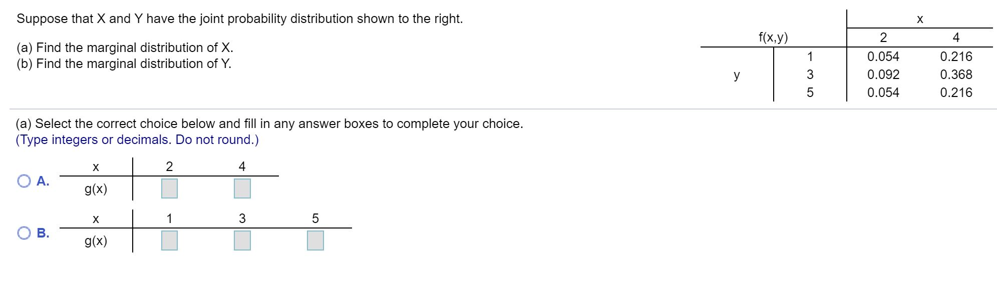 Solved Suppose that X and Y have the joint probability | Chegg.com