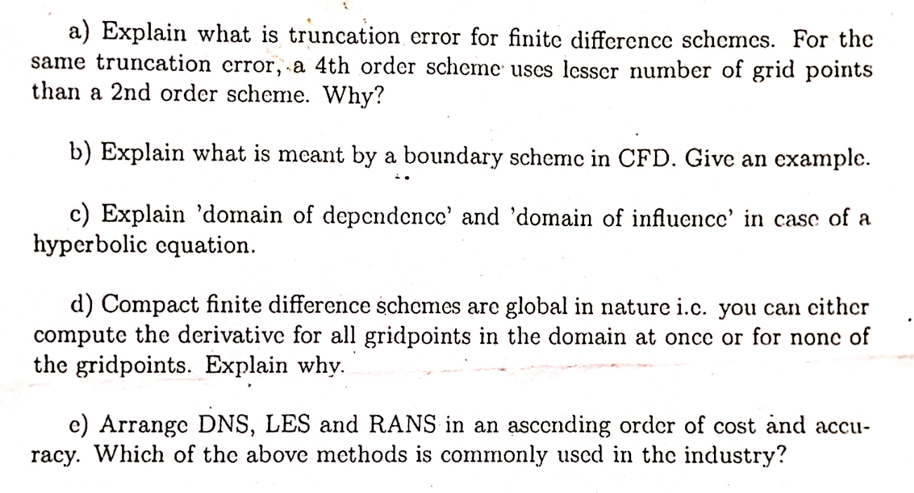 Solved a) Explain what is truncation error for finitc | Chegg.com