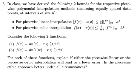 Solved 3. In class, we have derived the following 2 bounds | Chegg.com