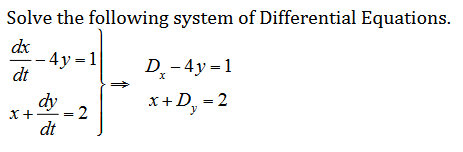 Solved Solve the following system of Differential Equations. | Chegg.com