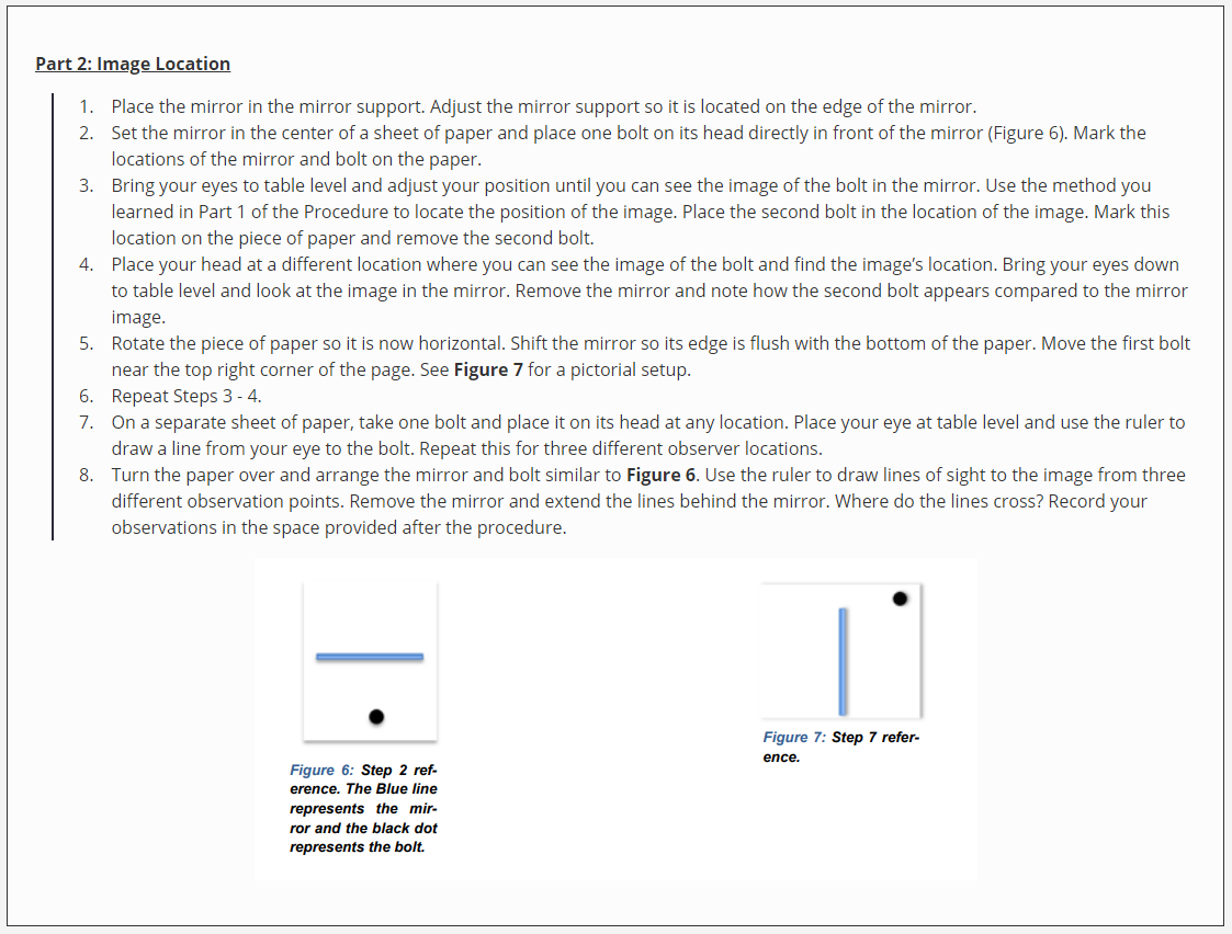 Part 1: Parallax 1. Tear off a small square from the | Chegg.com