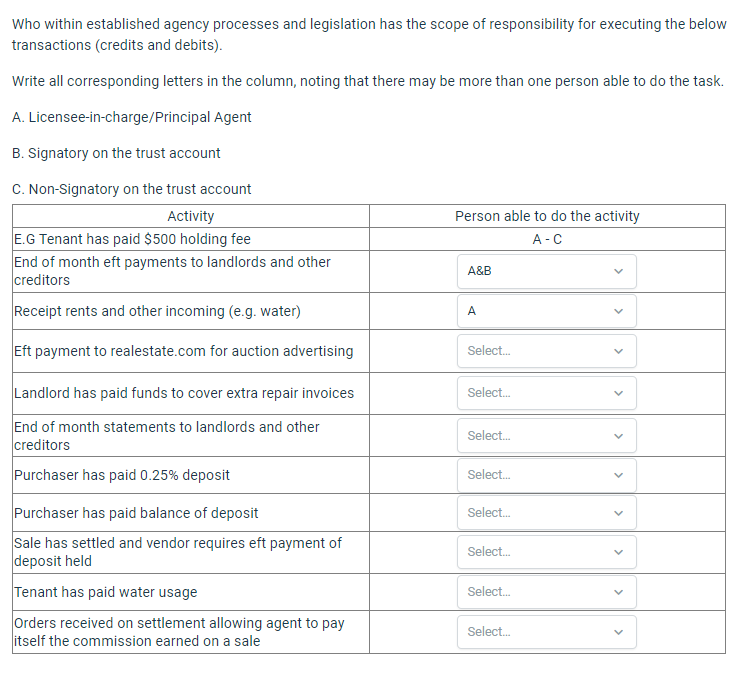 Solved Who within established agency processes and | Chegg.com
