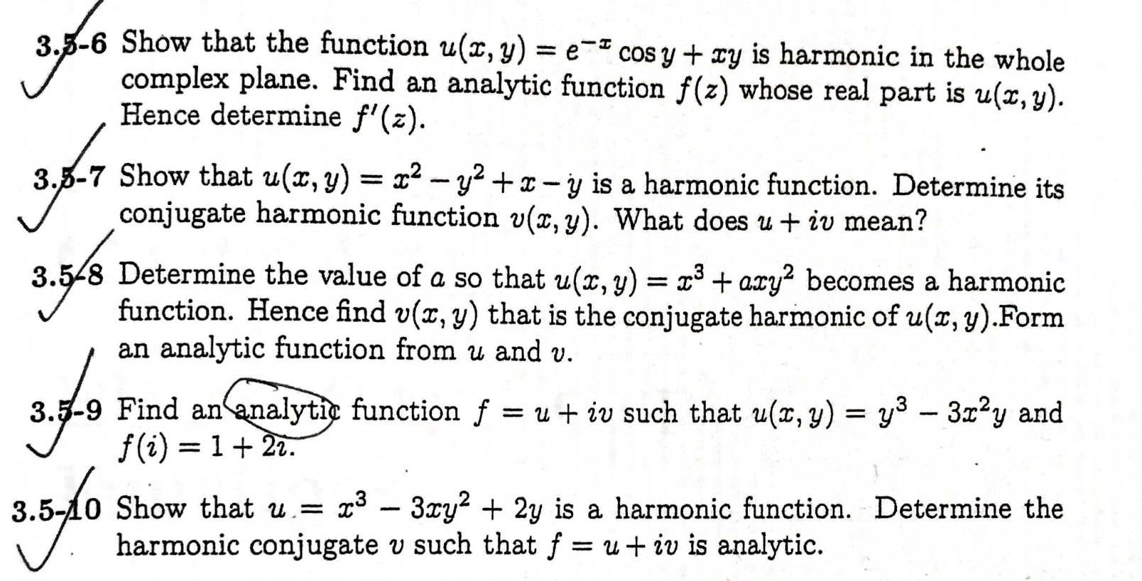Solved مود 3:47 - = 5-6 Show that the function u(x,y) = e | Chegg.com