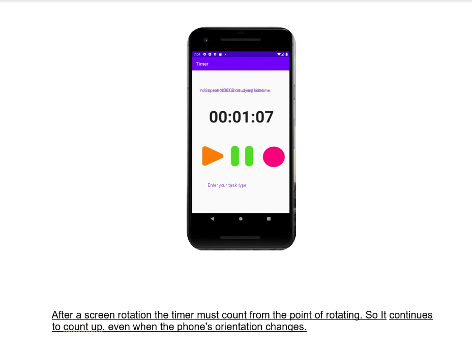 Mobile application Dev. (Android) Study Timer APP | Chegg.com