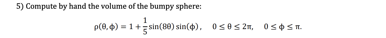 I) (50 points) Bumpy Spheres z= 0.623888 The family | Chegg.com