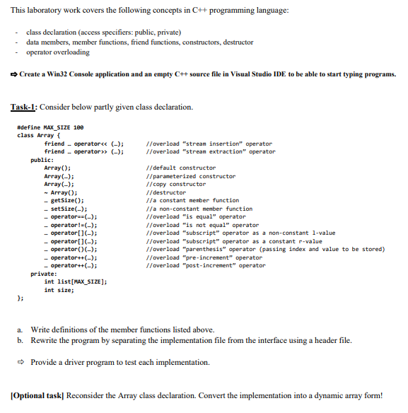 Solved This laboratory work covers the following concepts in | Chegg.com