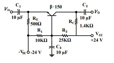 Solved Hunting in the circuit belowvoltage gain, input | Chegg.com