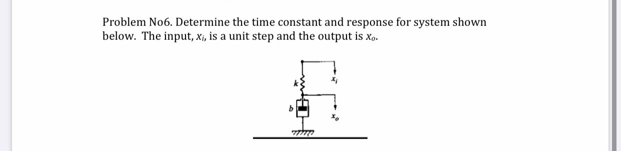 Solved Problem No6. Determine the time constant and response | Chegg.com