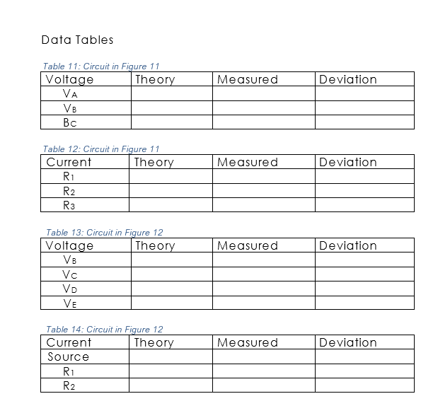 Solved 1. Are KVL and KCL satisfied in Table 11 and Table | Chegg.com