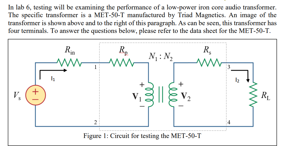 Solved In lab 6, testing will be examining the performance | Chegg.com