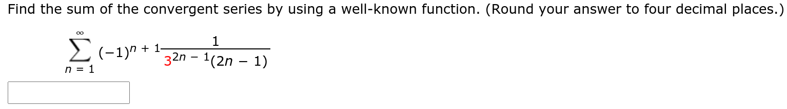 Solved Find the sum of the convergent series by using a | Chegg.com