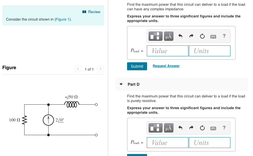 Solved Find the maximum power that this circuit can deliver | Chegg.com