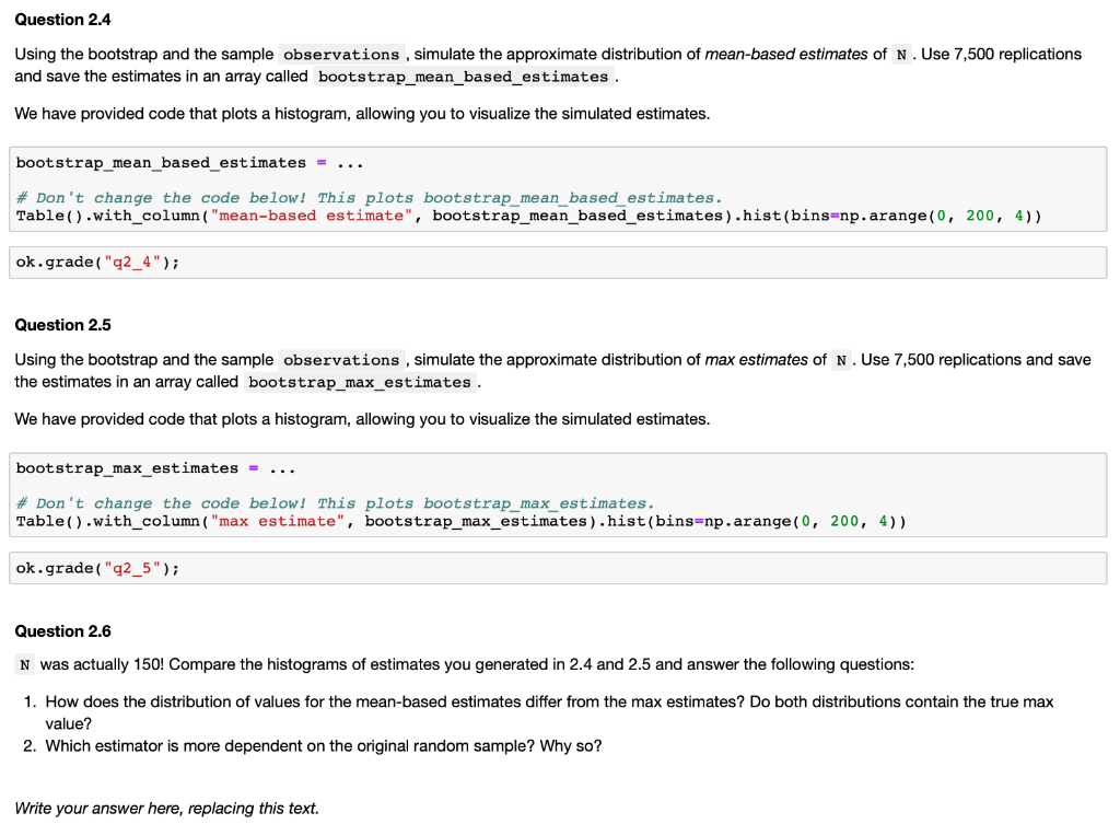 2. Resampling To do this, we'll use resampling. That | Chegg.com