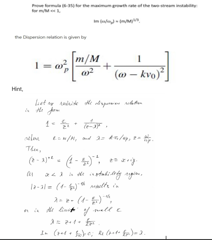 Prove formula (6-35) for the maximum growth rate of | Chegg.com