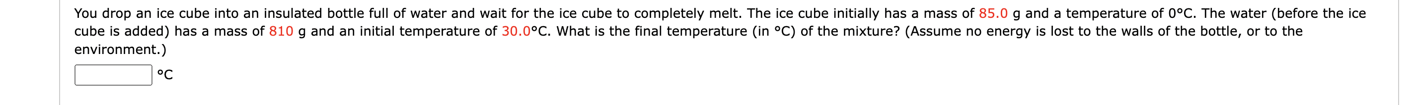 Solved environment.)°C | Chegg.com