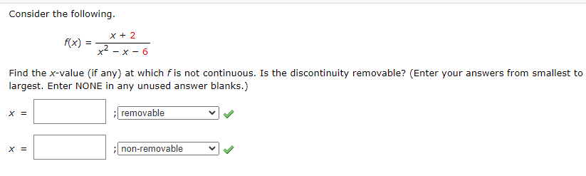 Solved Consider the following. x + 2 f(x) x2 - X-6 Find the | Chegg.com