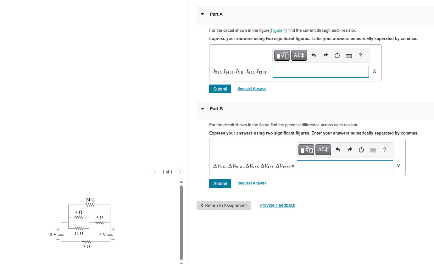 Solved Part AFor the circuit shown in the figure(Figure 1) | Chegg.com