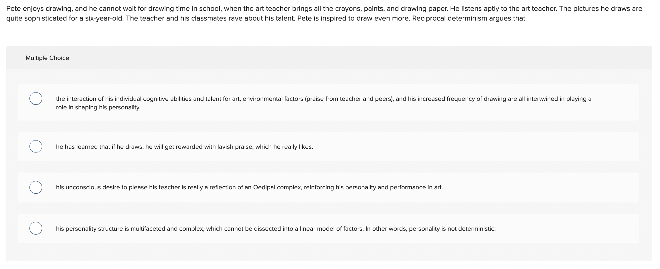 quite sophisticated for a six-year-old. The teacher | Chegg.com