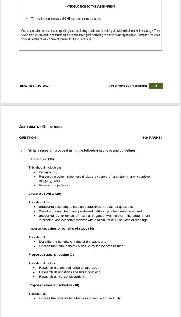 Solved INTRODUCTION TO THE ASSIGNMENT - This assignment | Chegg.com