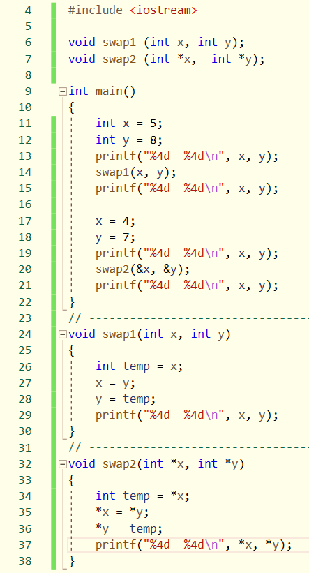 Solved 4 #include in on void swap1 (int x, int y); void | Chegg.com