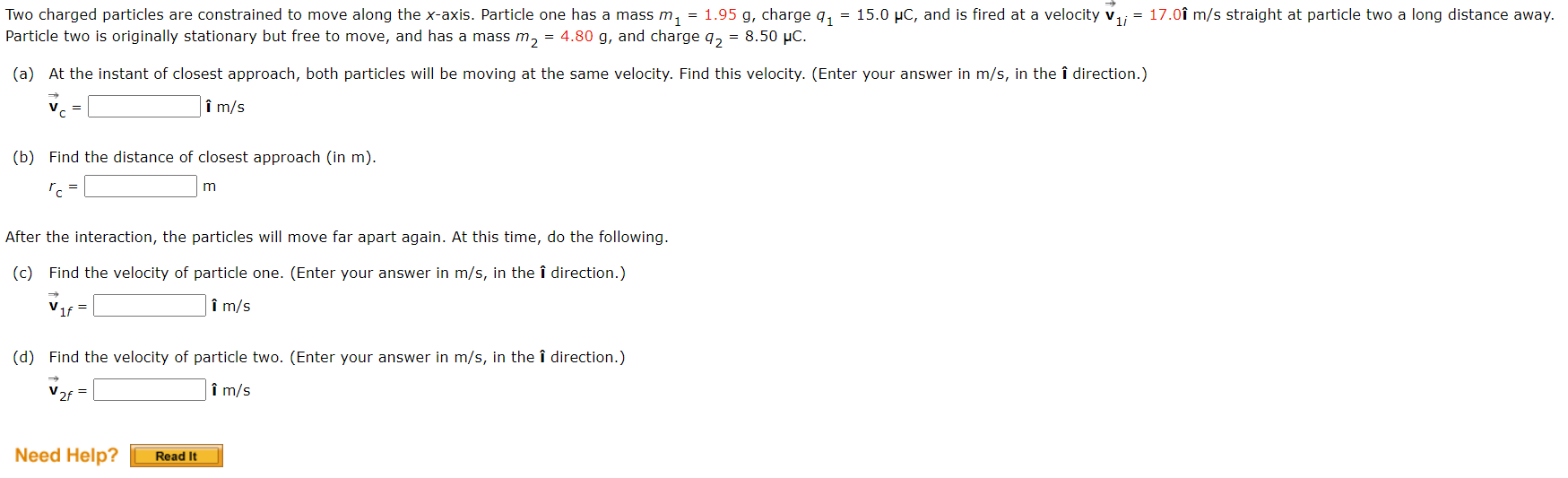 Solved Particle two is originally stationary but free to | Chegg.com