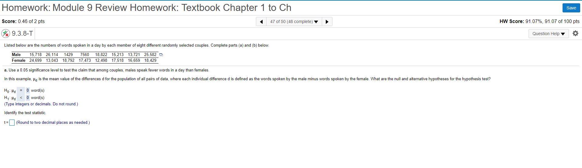 Solved Homework: Module 9 Review Homework: Textbook Chapter | Chegg.com