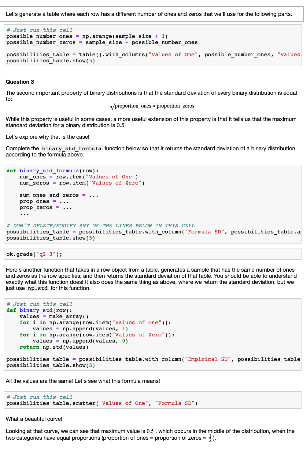 Solved 2. Properties of Binary Distributions Binary | Chegg.com
