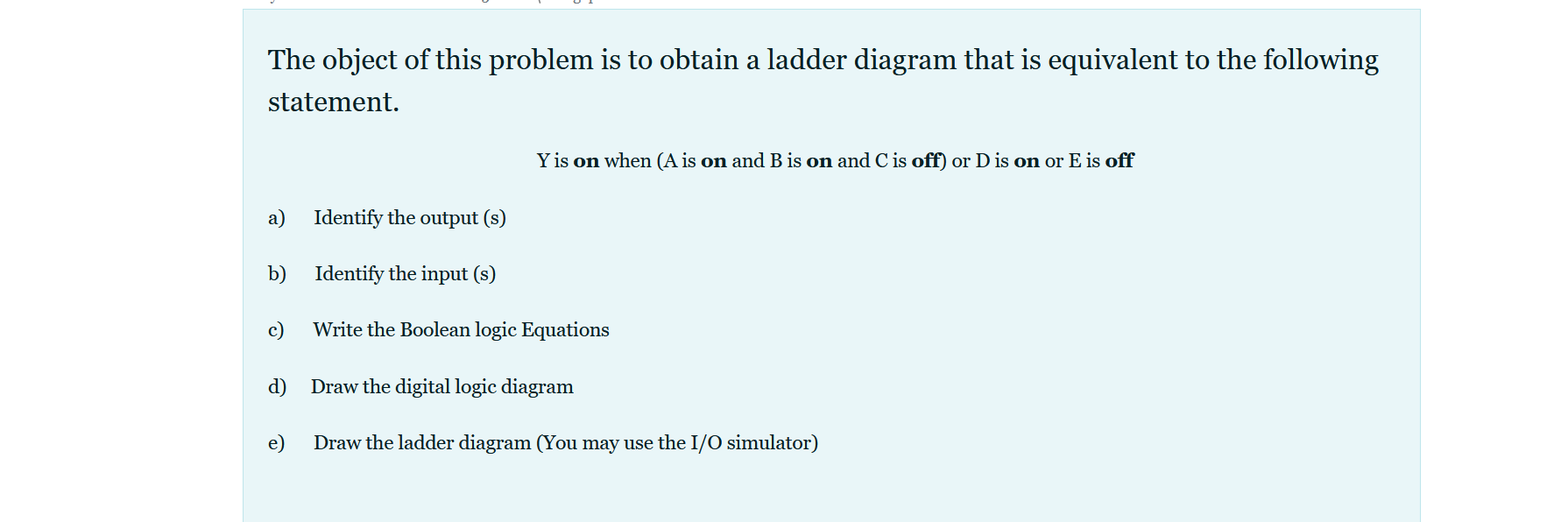 Solved The object of this problem is to obtain a ladder | Chegg.com