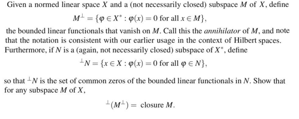 Solved Given a normed linear space x ﻿and a (not | Chegg.com