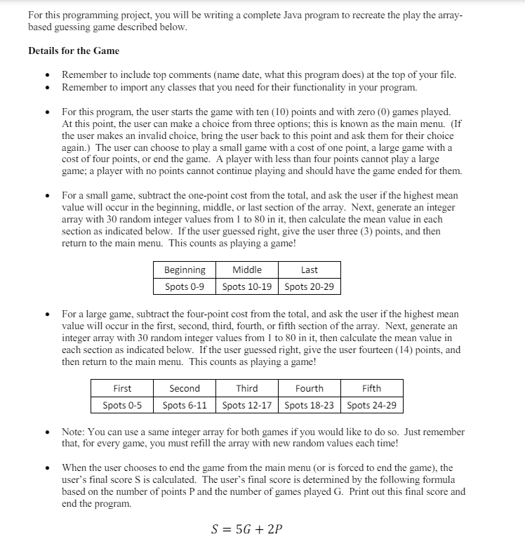 Solved For this programming project, you will be writing a | Chegg.com