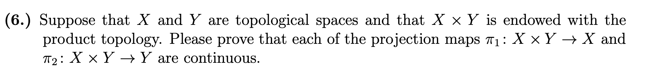 Solved Suppose that X and Y are topological spaces and that | Chegg.com